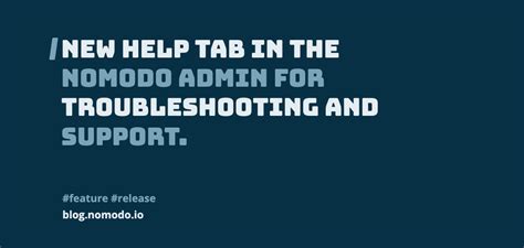 Announcing The New Help Tab Integrated Into The Application Details