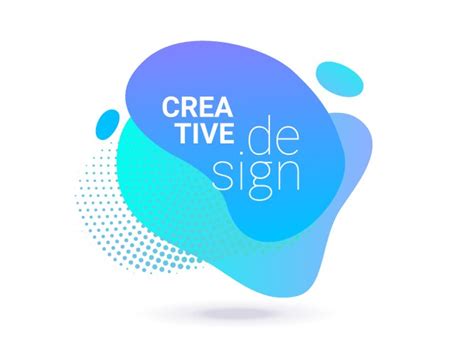Gradient Liquid Color Abstract Fluid Shapes Vector Image