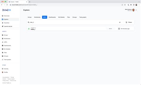 Tiledb Cloud User Defined Functions