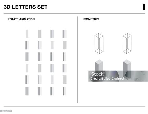 3d L 알파벳 문자 세트 애니메이션 Isometric 와이어 프레임 벡터 3차원 형태에 대한 스톡 벡터 아트 및 기타 이미지 3차원 형태 돌기 등측투영법 Istock