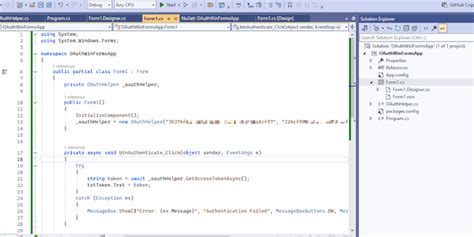 Azure Authenticatication Flow In A Desktop App Winforms C Stack
