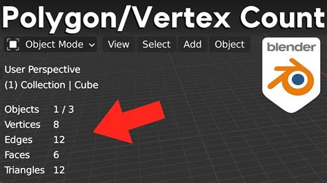 How To Find The Polygon Vertex Count In Your Blender Scene Tutorials Tips And Tricks