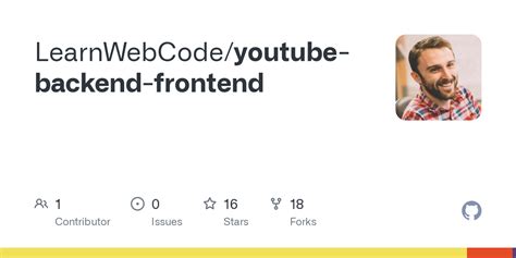 GitHub LearnWebCode Youtube Backend Frontend