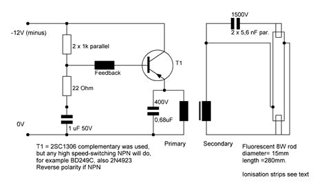Schematic Diagram Of A Fluorescent Lamp