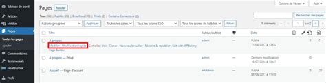 Comment Modifier Et Supprimer Des Pages Dans Wordpress