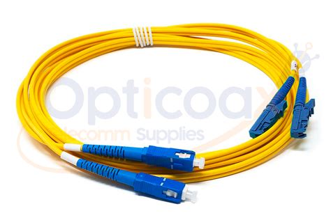 patch cord sc upc e2000 upc monomodo duplex opticoax