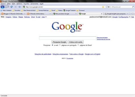Conhecendo o Google Pesquisa Básica Parte 1 O Mundo é Informática