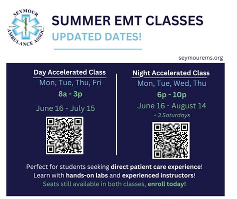 Summer Accelerated Emt Day Class Seymourems
