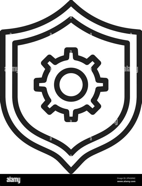 Security Settings Icon Vector Image Suitable For Mobile Apps Web Apps And Print Media Stock