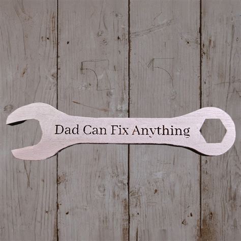 Customizable Dad Can Fix Anything Keychain Glowforge Shop