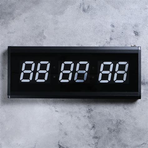 Часы электронные настенные: цифры синие 19x48 см ️ купить по цене 4599 ...