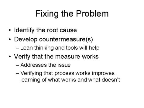 Lean Problem Solving Using 5 Whys Other Tools