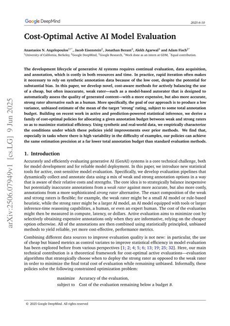 Pdf Cost Optimal Active Ai Model Evaluation