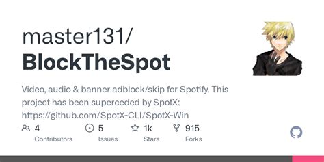 Github Master131 Blockthespot Video Audio And Banner Adblock Skip For