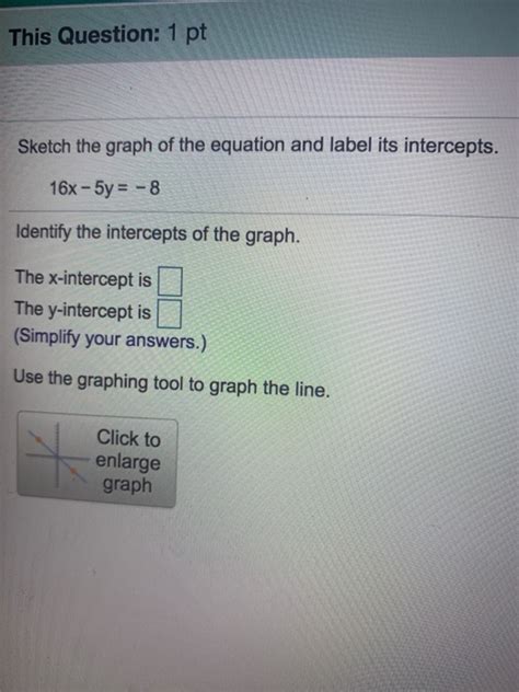 Solved This Question 1 Pt Sketch The Graph Of The Equation Chegg Com