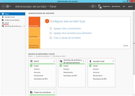 El Rincón Del Software Instalacion De Servidor Dhcp En Windows Server 2012