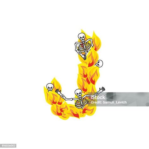 Huruf J Api Neraka Dan Font Pendosa Huruf Berapiapi Tanda Alfabet Api Neraka Abc Api Iblis