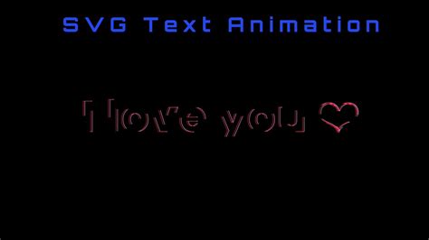 Html And Css Svg Text Animation 57 Youtube