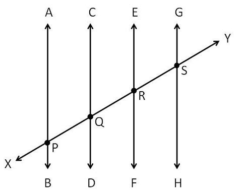 What Is A Transversal Basic Definition With Figures Teachoo