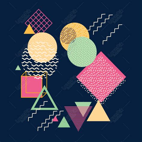 복잡한 패턴 멤피스 장식 패턴 Png Png 일러스트 무료 다운로드 Lovepik