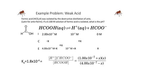 PPT Example Problem Weak Acid PowerPoint Presentation Free Download ID