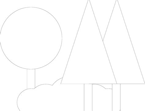 Line Art Illustration Of Trees Vector Art At Vecteezy