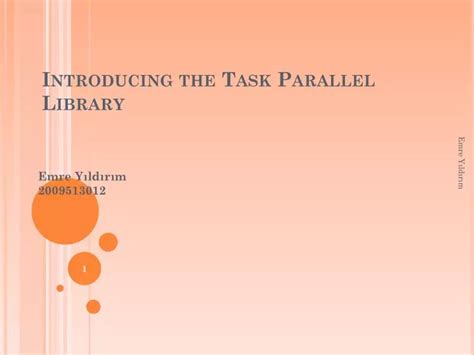 Ppt Introducing The Task Parallel Library Powerpoint Presentation