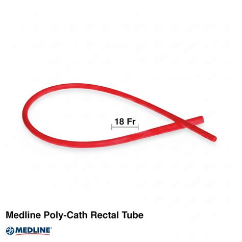 Medline Poly Cath Rectal Tubes 18 Fr Latex Free Non Sterile Case Of 10 Horizon Medical