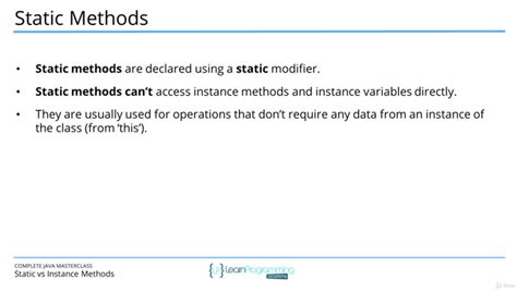 17 Static Vs Instance Methods Free Download Borrow And Streaming Internet Archive