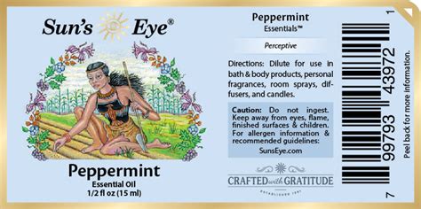 Peppermint Essential Oil Suns Eye