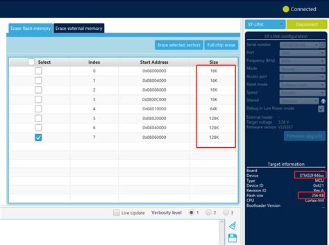 Solved Why The Chip Stm32f446rct6 Flash Size Is 512kb No