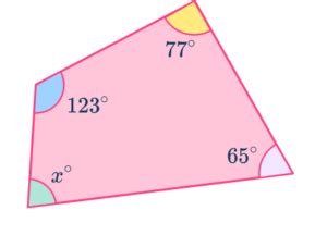 Quadrilateral Angles Math Steps Examples Questions