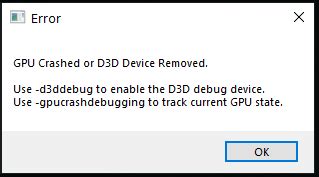 Unreal Crashing GPU Crashe Forum My Aximmetry