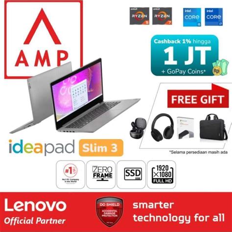 Promo Lenovo Ideapad Slim Itl I G Gb Ssd Integrited Win Diskon Di Seller