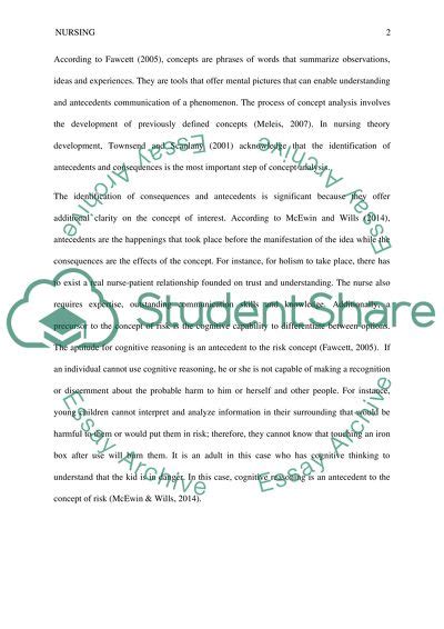 Concept Analysis Coursework Example Topics And Well Written Essays