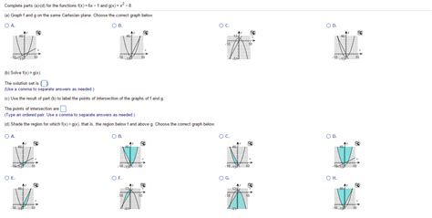solved complete parts a d for the functions f x 6x
