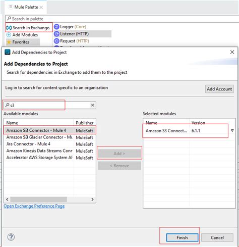 load data from s3 bucket using mulesoft s3 connector