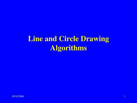 Ppt Comprehensive Guide To Line And Circle Drawing Algorithms