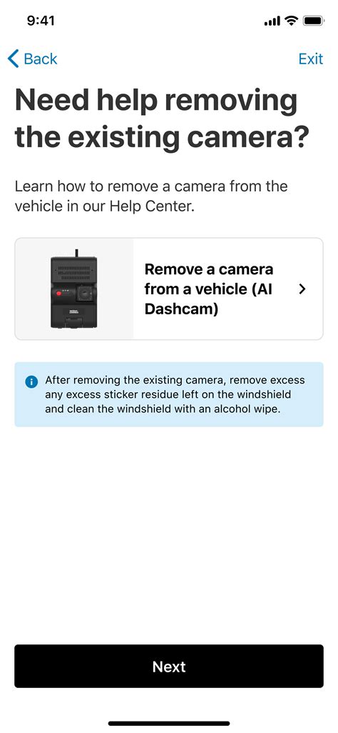 Swap An Ai Dashcam Using Reveal Hardware Installer Device Help