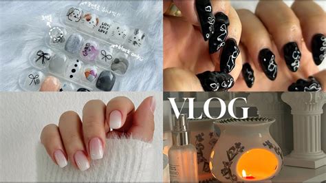 아파도 일하는 11월 예약 풀 마감 네일샵 일상🔥 겨울네일 • 언박싱 • 신상글리터네일• 버버리머플러 • 디올 머플러 • 엄마선물추천 • 이달의아트 Youtube