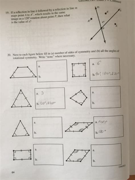 solved if a reflection in line k followed by a refection in