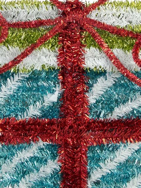 Metallic Tinsel Present Hanging Decoration 43cm Product Archive