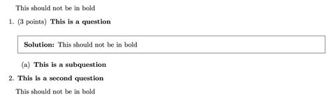 Formatting Format Question In Examclass TeX LaTeX Stack Exchange