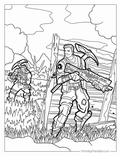 Travis Scott Fortnite Coloring Pages Monday Mandala Printable Planet