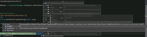 List An Error Occurred While Serializing To Json Stack Overflow