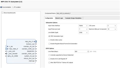 questions about mipi csi 2 tx rx setting