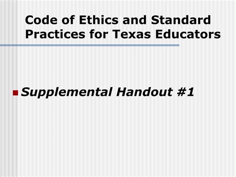 PPT The Teacher The Law And The Code Of Ethics PowerPoint Presentation ID