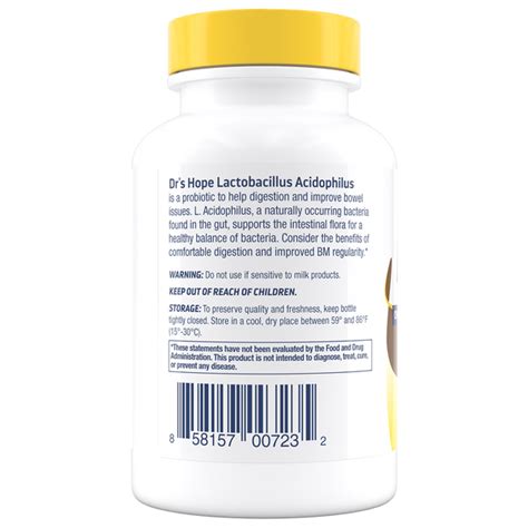 Lactobacillus Acidophilus 1 Billion Cfu Probiotics For Gut
