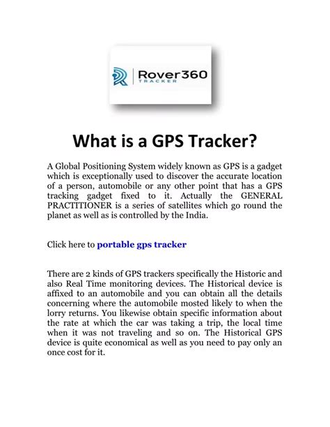PPT GPS Vehicle Tracking System Rover360 PowerPoint Presentation Free Download ID 9847337