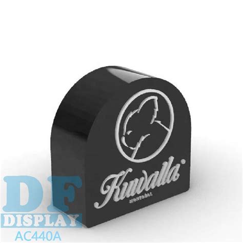 Acrylic Block With Black Background Withe Printing Custom Logo Acrylic